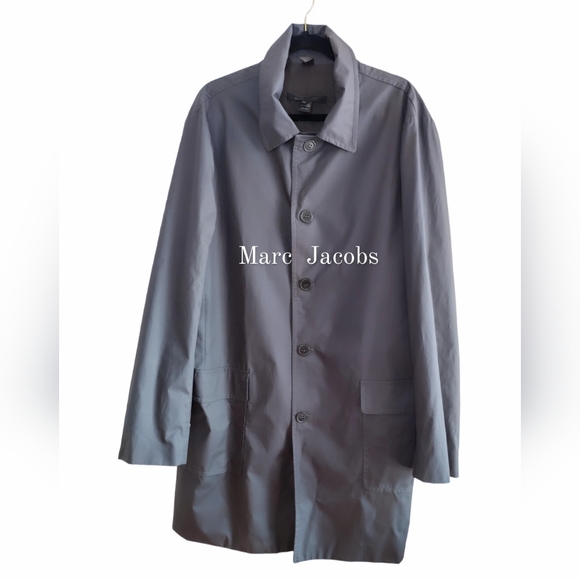 Marc Jacobs | Jackets & Coats | Marc Jacobs Trench Coat Charcoal Xl ...